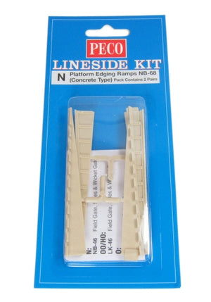 Peco NB-68 Platform edging ramps (Concrete Type) N Gauge
